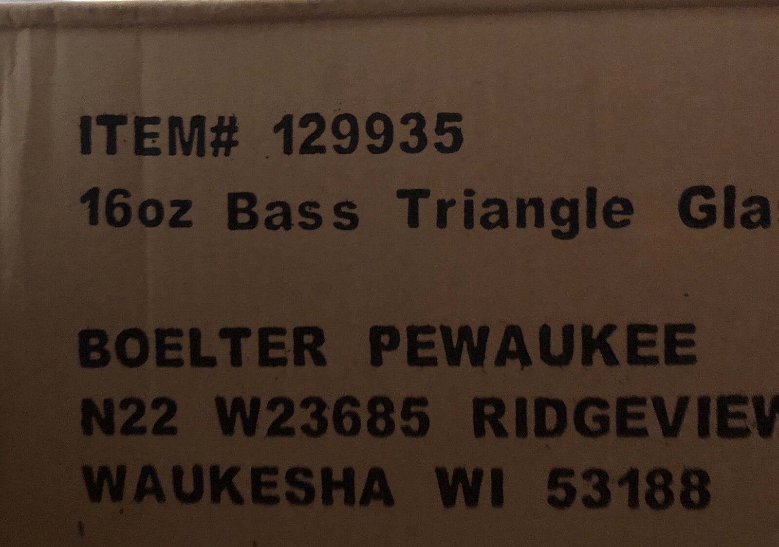 NEW Bass Red Triangle 16 Oz. Pint Glass. Buy 1 - 14 Glasses! Heavy ...