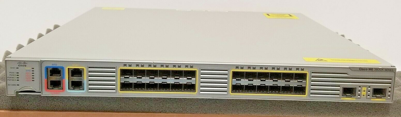Refurbished Cisco ME-3800X-24FS-M Ethernet Switch Router 24 GE SFP+2 ...