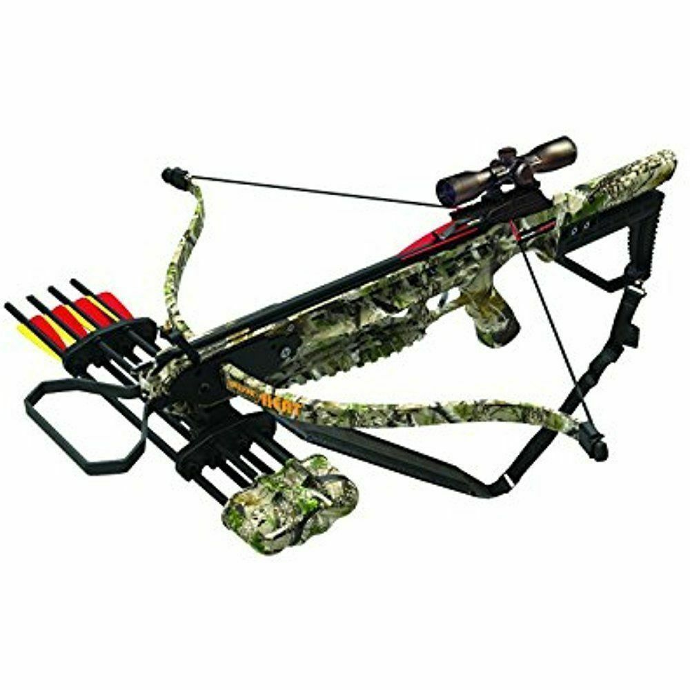 Lot 288 Fiberglass 28'' Arrows Practice & Inferno Heat Recurve Crossbow ...