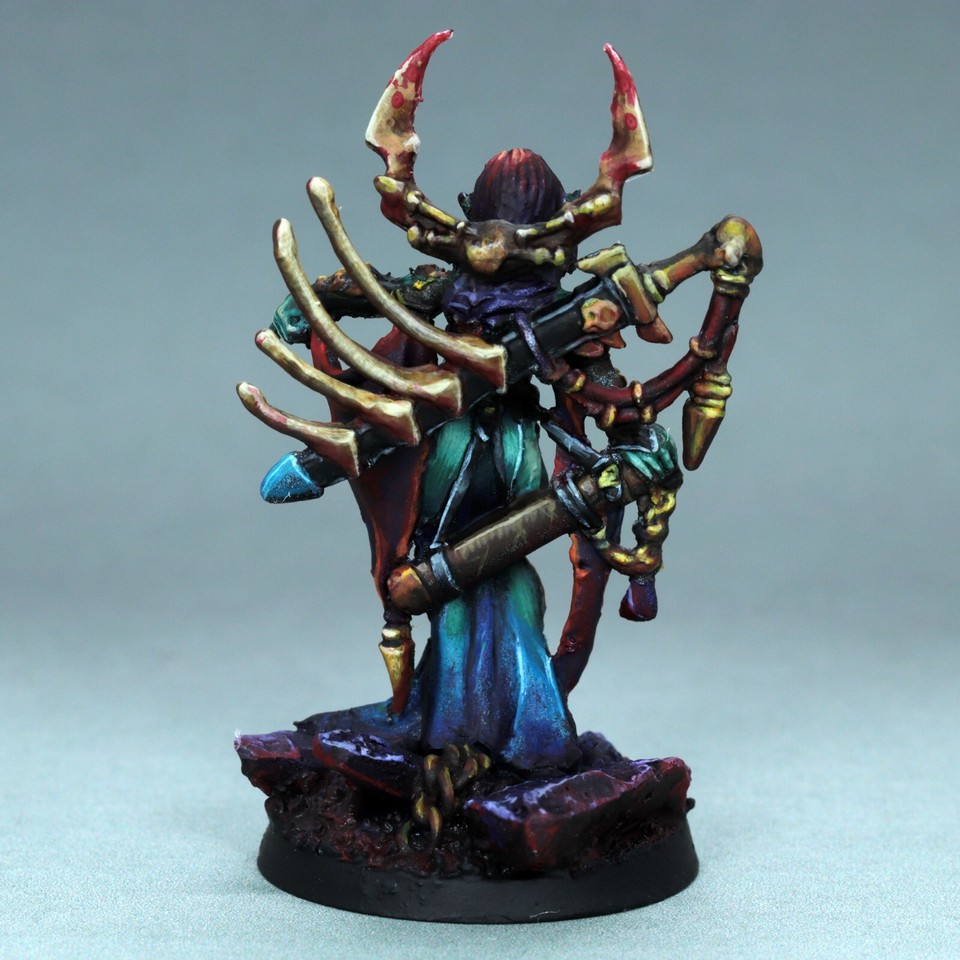 Painted Reaper D&D Miniature Ghoul Queen Female Drow Priestess ...