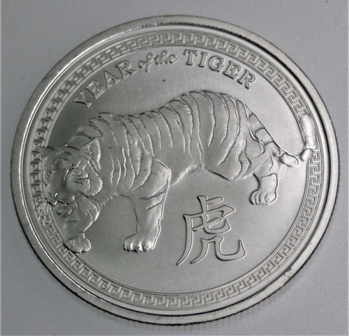 Year of the Tiger Chinese Zodiac Silvertowne 1 oz .999 silver BU in ...