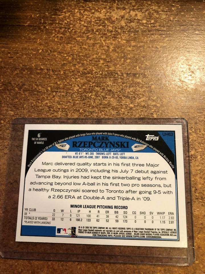 2009 Topps Update Baseball # UH53 Mark Rzepczynski RC | eBay