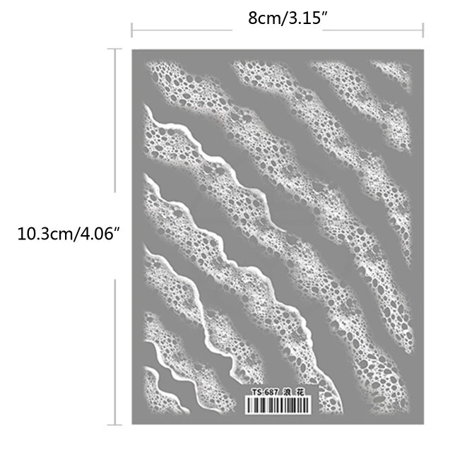 Water Ocean Wave Stickers Resin Casting Craft Epoxy UV Decorations ...
