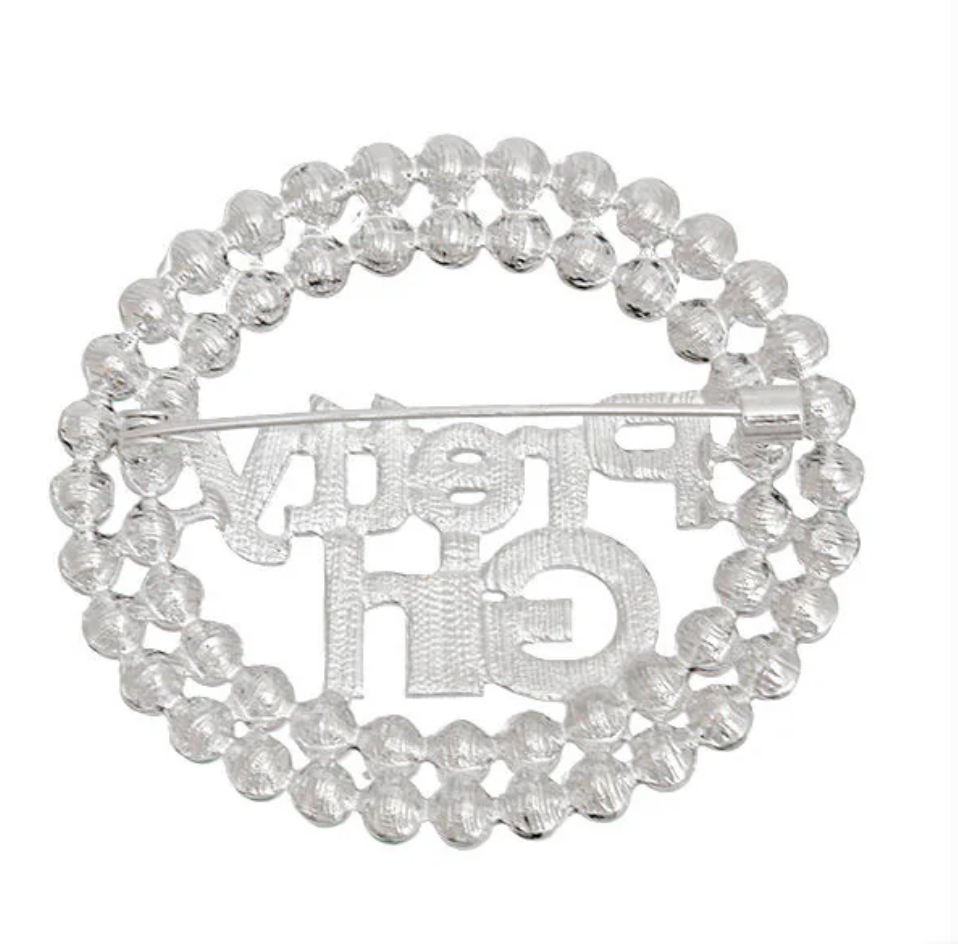 Alpha Kappa Alpha PRETTY GIRL Faux Pearl Enamel Pin ♡ AKA Divine 9 HBCU ...