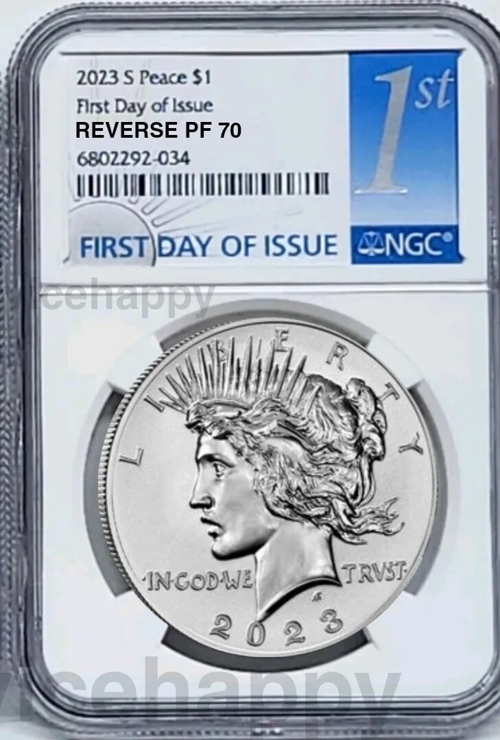 2023-S PEACE DOLLAR REVERSE PROOF FIRST DAY ISSUE , FDI NGC PF70 ! | eBay