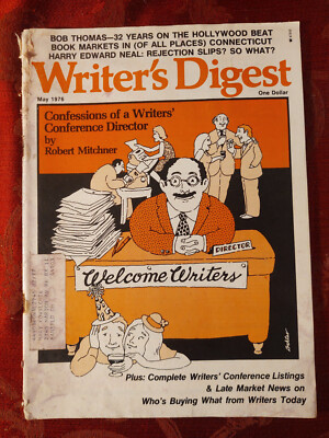 WRITERs DIGEST Magazine May 1976 Robert Mitchner Bob Thomas Writing ...