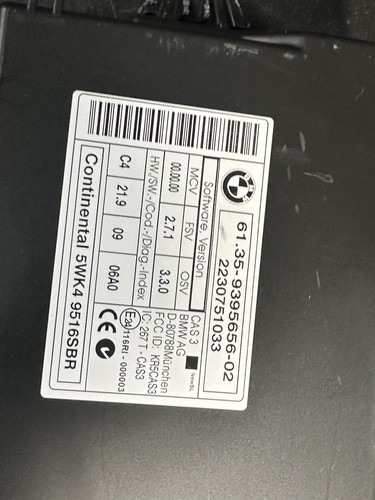 OEM BMW E93 E92 DME ECU CAS Engine N54 Control Unit Computer Key MSD81 ...