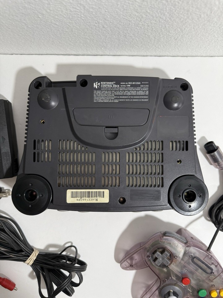 Nintendo 64 Console N64 Bundle OEM System With Controller Cords Tested ...