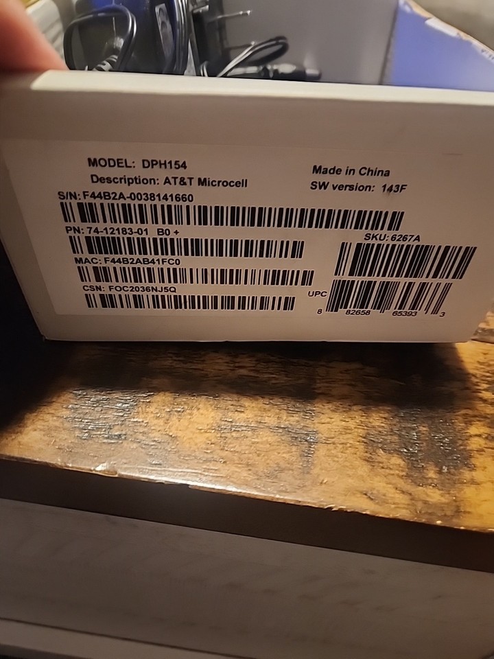 AT&T Microcell CISCO Model DPH-154 Wireless Cell Signal Booster Smoke ...