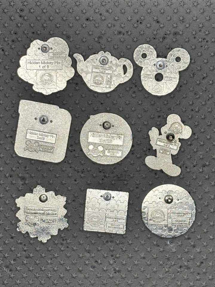 Vintage Hidden Mickey Pin Lot (47 Pins) Including Chasers Years 2007 ...