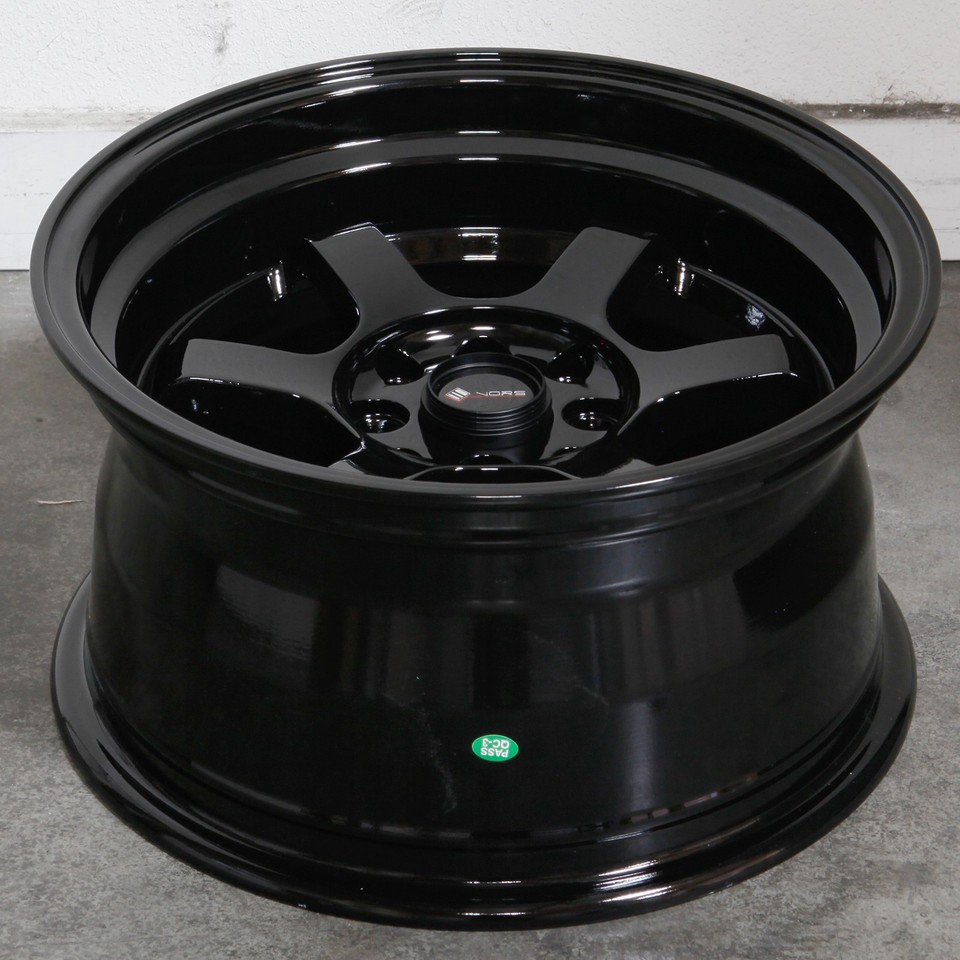 15x8 Black Wheels Vors TR7 4x100/4x114.3 0 (Set of 4) 73.1 781119503209 ...