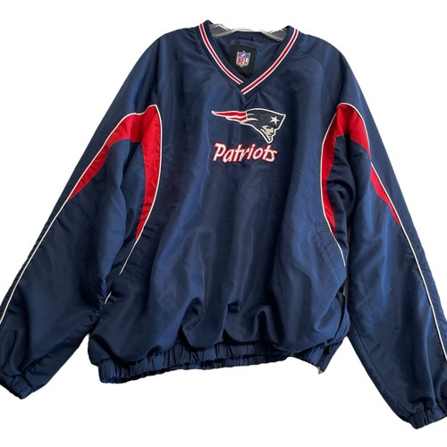 New England Patriots NFL Official Merchandise Pullover Jacket Navy Men ...