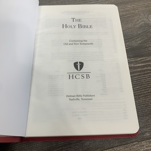 HCSB Holy Bible 2009 Holman Christian Standard Bible Simulated Leather ...