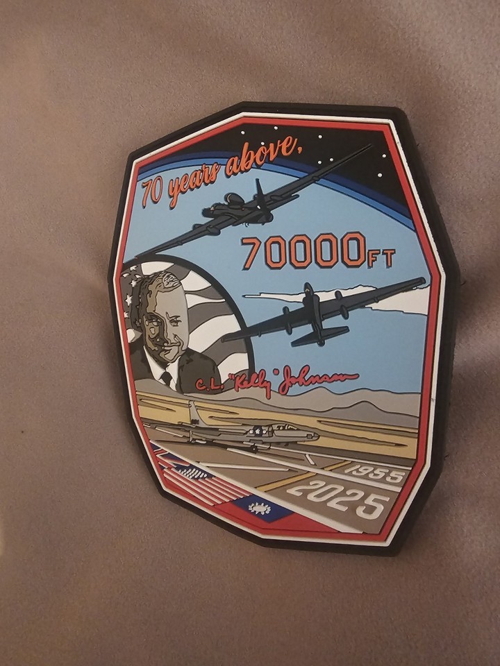 USAF U-2 Dragon Lady 70th Anniversary PVC Patch Runway25 RIAT 2025 Air ...