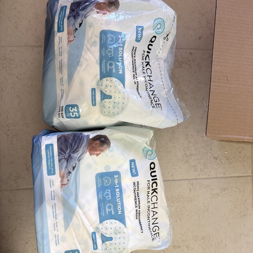 Lot of 2 - QuickChange Male Incontinence Urine Management Wrap, 35 ...