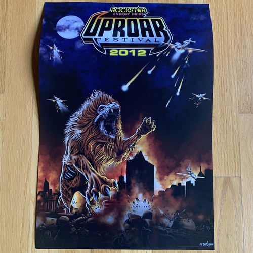 Rockstar Energy Drink Uproar festival 2012 Poster Limited Edition ...