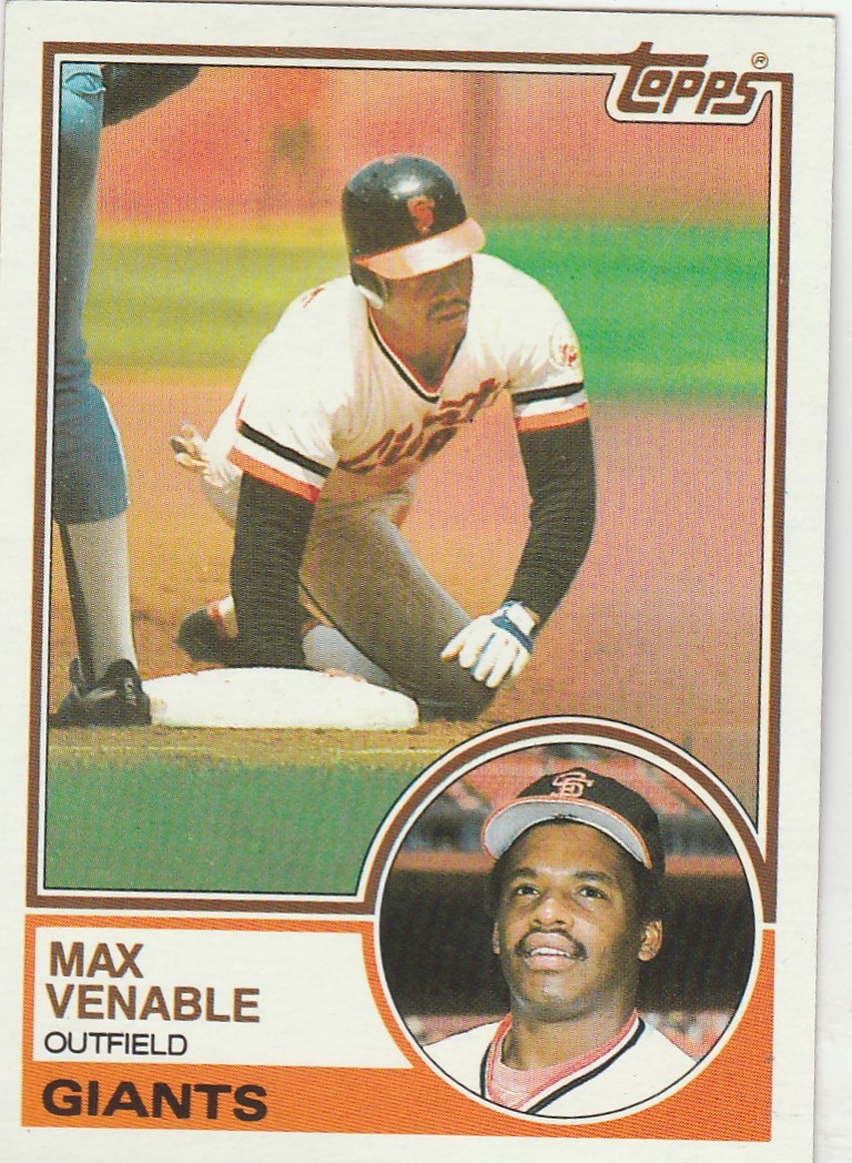 FREE SHIPPING-MINT-1983 (GIANTS) Topps #634 Max Venable | eBay