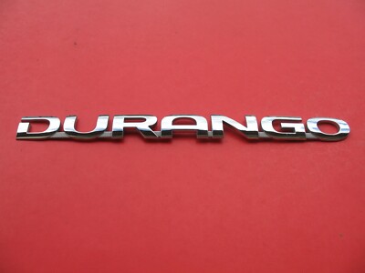 04 05 06 07 08 09 DODGE DURANGO REAR GATE LID CHROME EMBLEM LOGO BADGE ...