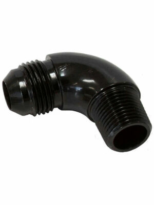 Aeroflow AF522-04-04BLK - 1/4 Inch NPT to 4AN Full Flow Male 90 ...