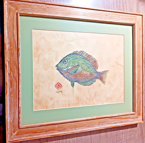 Beautiful Mixed Media Hawaniian Fish By Dewitt Lickle | eBay