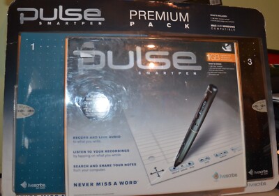 LiveScribe Pulse SmartPen Premium Pack 1GB | 1GB | Digital Pen/Stylus ...