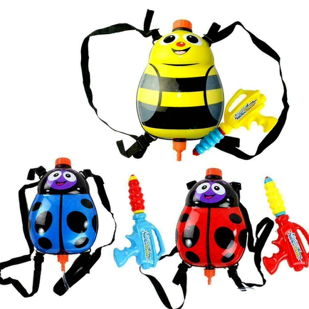 Boy girl pressure backpack baby water gun playing outdoor beach toys UK ...