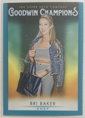 2021 Upper Deck Goodwin Champions Chef Bri Baker Turquoise Parallel ...