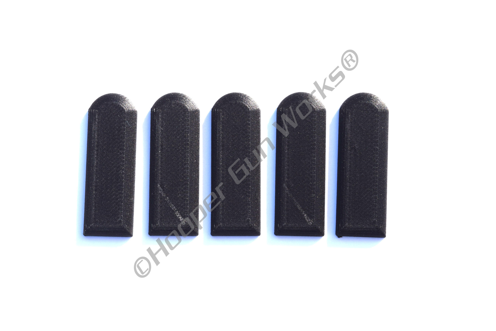 HGW 1911 Composite Magazine Base Pad 1/8" Thin Glue On Style - 5 Pack ...