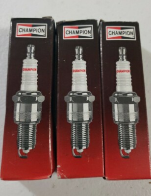 GENUINE OEM CHAMPION PART # CJ6Y; SPARK PLUG LOT OF 3 | eBay
