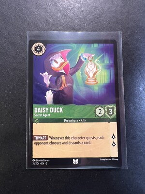 Daisy Duck, Secret Agent - 76/204 - MINT - Disney Lorcana TCG Floodborn ...