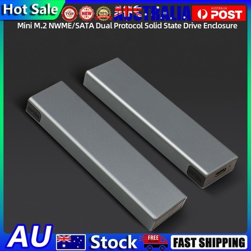 M.2 NVME SATA Dual Protocol SSD Case for 2230/2242/2260/2280 SSD (SATA ...