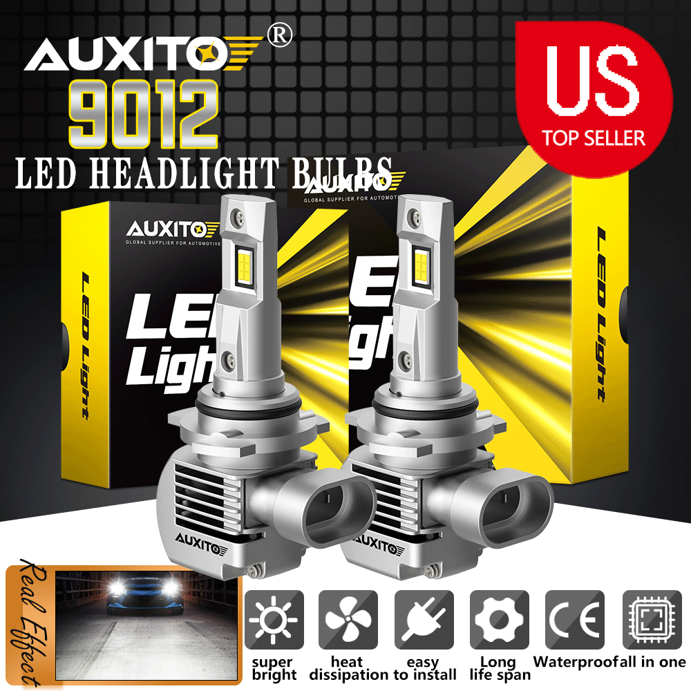 LED Headlight 9012 Hi Low Beam Bulbs Projector Specific 100W 20000LM ...