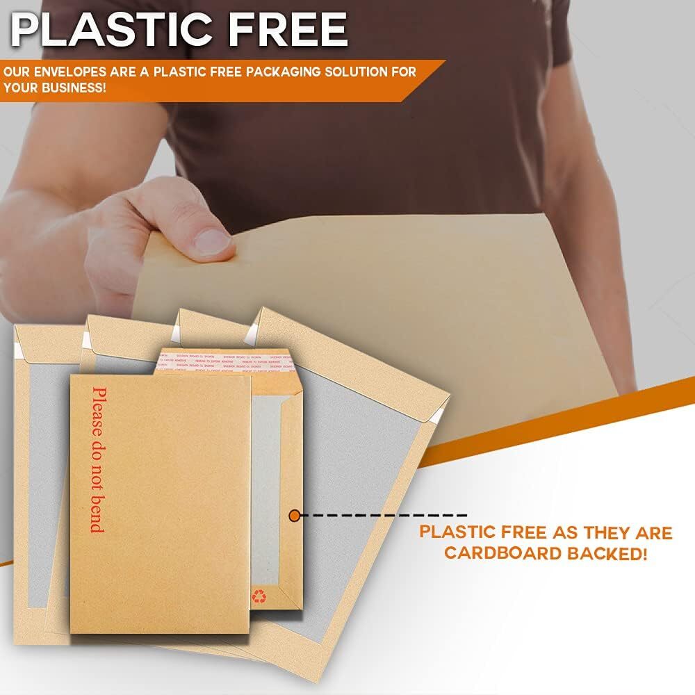 Please Do Not Bend Brown Postage Envelopes Kraft and Cardboard Strong ...