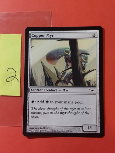 2003 Magic The Gathering Mirrodin #158 Copper Myr, C, Artif Crea, NF ...
