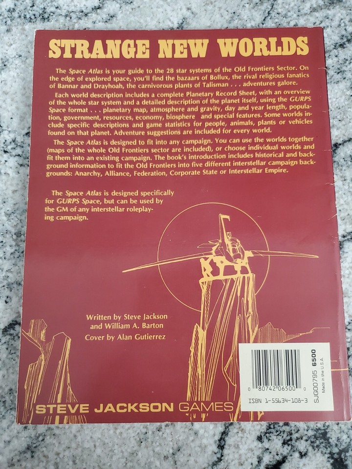 GURPS Space Atlas - Steve Jackson Games | eBay