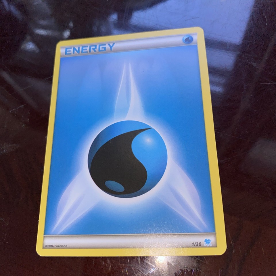 Pokemon Card 2016 - Water Energy 1/30 REGULAR FINISH TCG CARD | eBay
