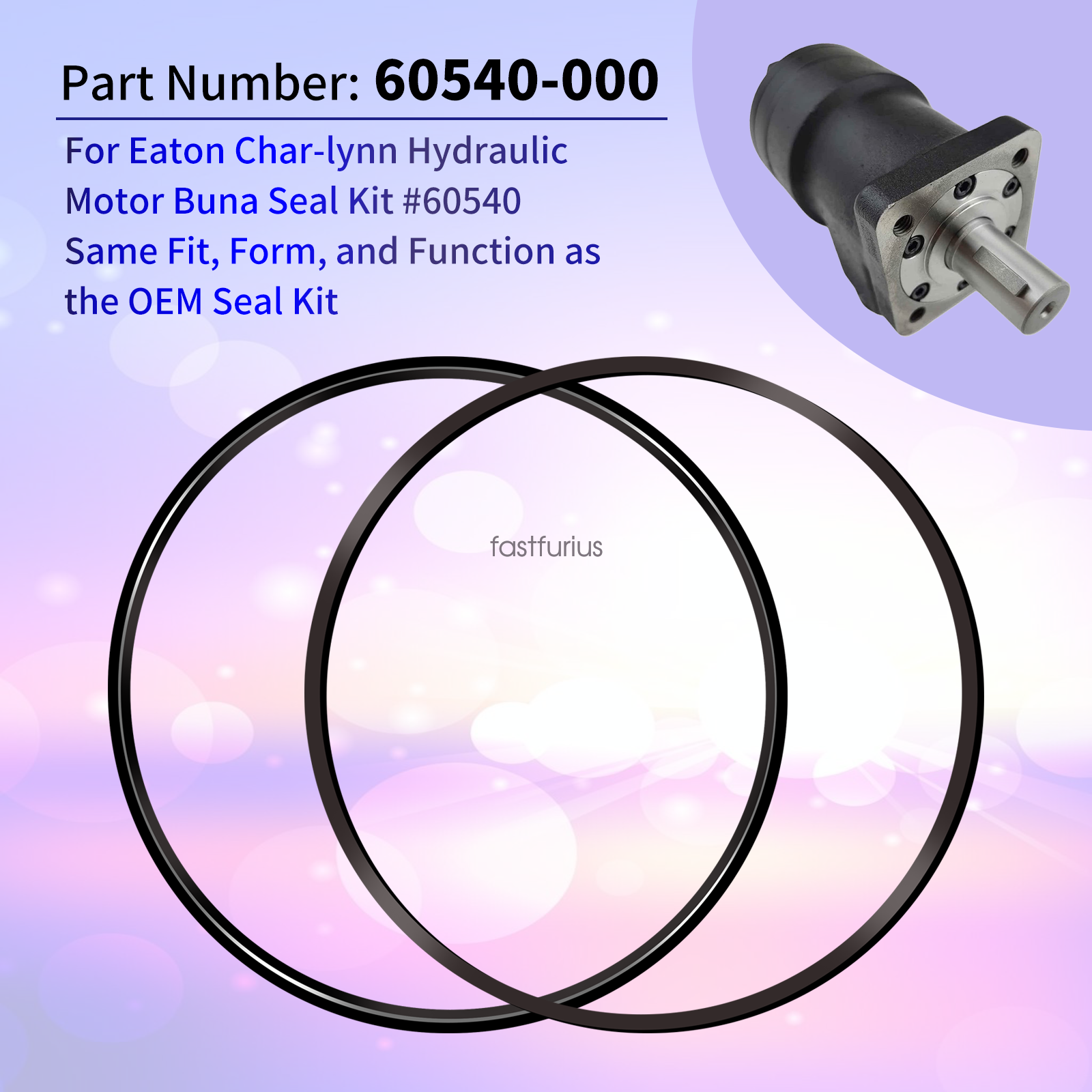 4x Hydraulic Motor Buna Seal Kit For Char-Lynn 60540/Eaton 60540-000 ...