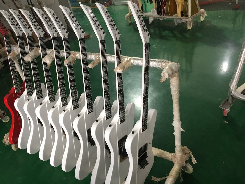 White Robin Crosby Firebird Electric Guitar Mahogany Body&Neck Floyd ...