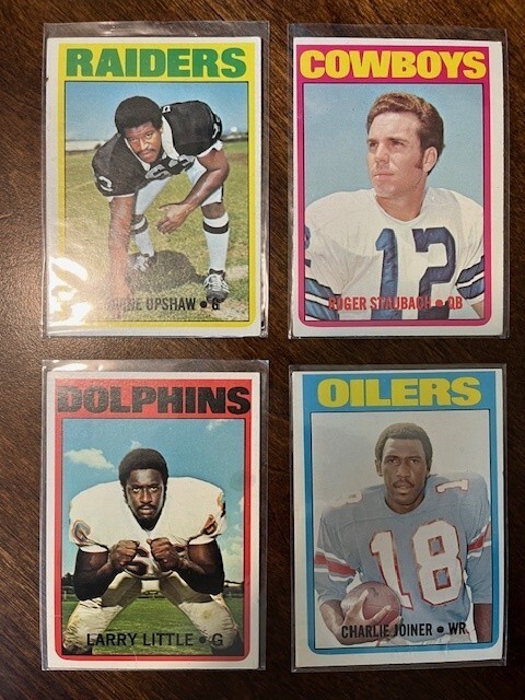 1972 Topps Vintage Complete Football Set Series 1&2 (263) Staubach RC ...