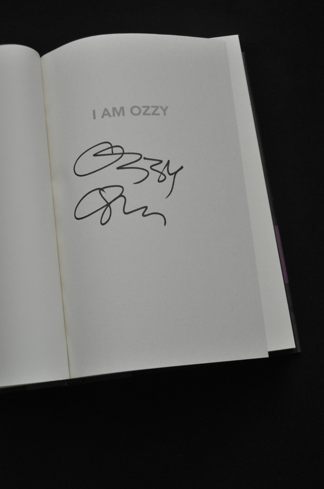 "I Am Ozzy" Hand Signed in Person Autographed Book Tour 2009 Ozzy ...