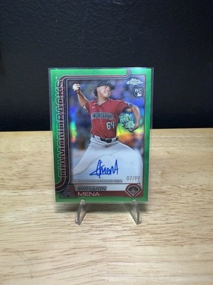 2025 Topps Chrome CHRISTIAN MENA #RA-CME Rookie Auto Green /99 🔥⚾️ | eBay