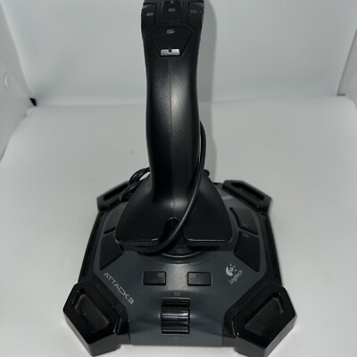 Logitech Attack 3 Gaming Joystick PC USB ATK3 Flight Stick Simulator | eBay