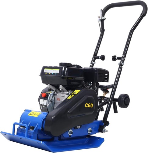 8200N Force Plate Compactor With Wheels 2.5HP Plate Compactor Gas 79 ...