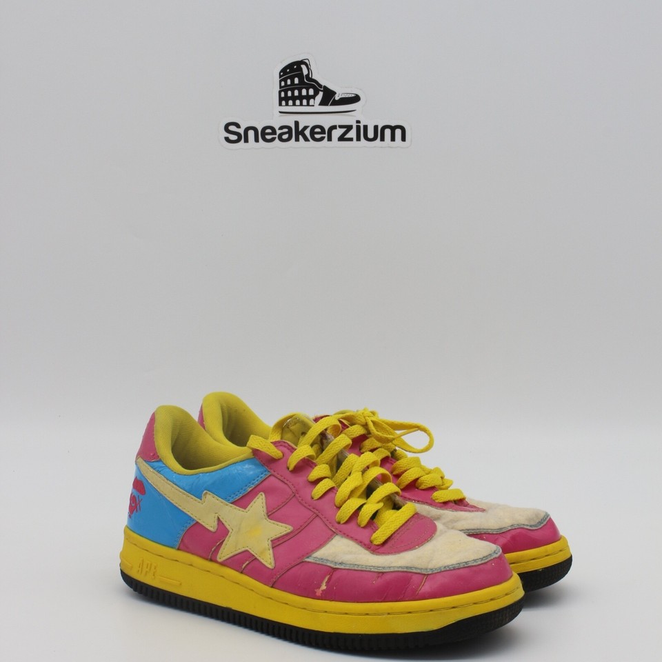 A Bathing Ape X Kaws Bubble Gum Bapesta 2005 Men's Size 8.5 New | eBay