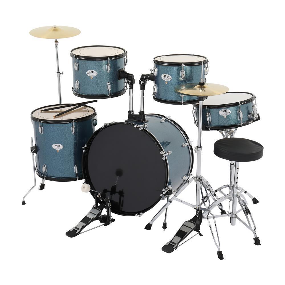 MCH Full Size Adult Drum Set 5-Piece Drum Kits With Cymbal Bench | eBay