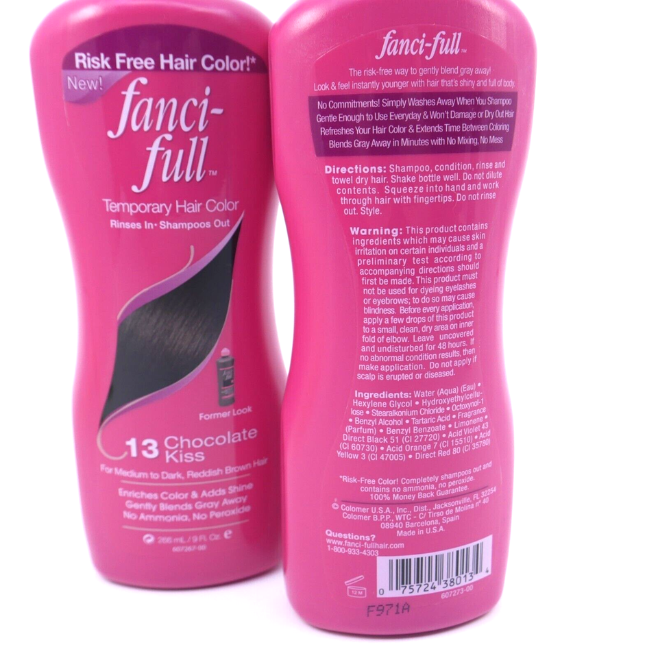 2x Fanci-Full Temporary Hair Color #13 Chocolate KIss for Medium to ...