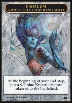 MTG Emblem - Kiora, the Crashing Wave (11/176) Born of the Gods LP | eBay