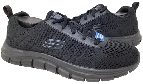 Skechers Men's Track Moulton Blk Lace Up Sneakers Sz:8.5 #232081 118Y ...
