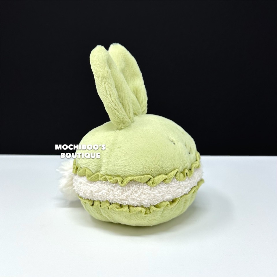 Jellycat DAINTY DESSERT BUNNY MACARON Small Soft Plush Toy NWT Green ...