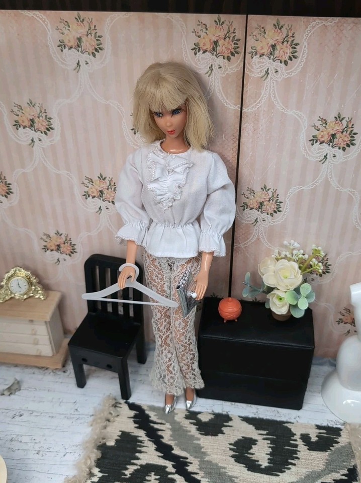 Vintage Barbie Clone Outfit- Blouse, Lace Maddie Mod Pants, Panties ...